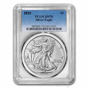 Buy 2025 Silver Eagle MS-70 PCGS | APMEX