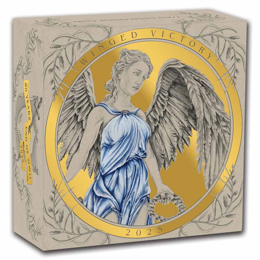 APMEX - 2025 AUS 1/4 oz Gold 80th Ann. End of WWII Winged Victory Proof