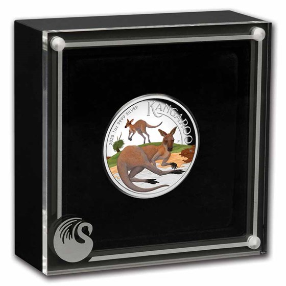 Buy 2025 Australian 1 oz Silver Kangaroo Colorized HR Proof | APMEX