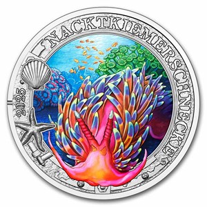 2025 Austria Cupro-Nickel €3 Marine Life Dorid (Sea Slug)