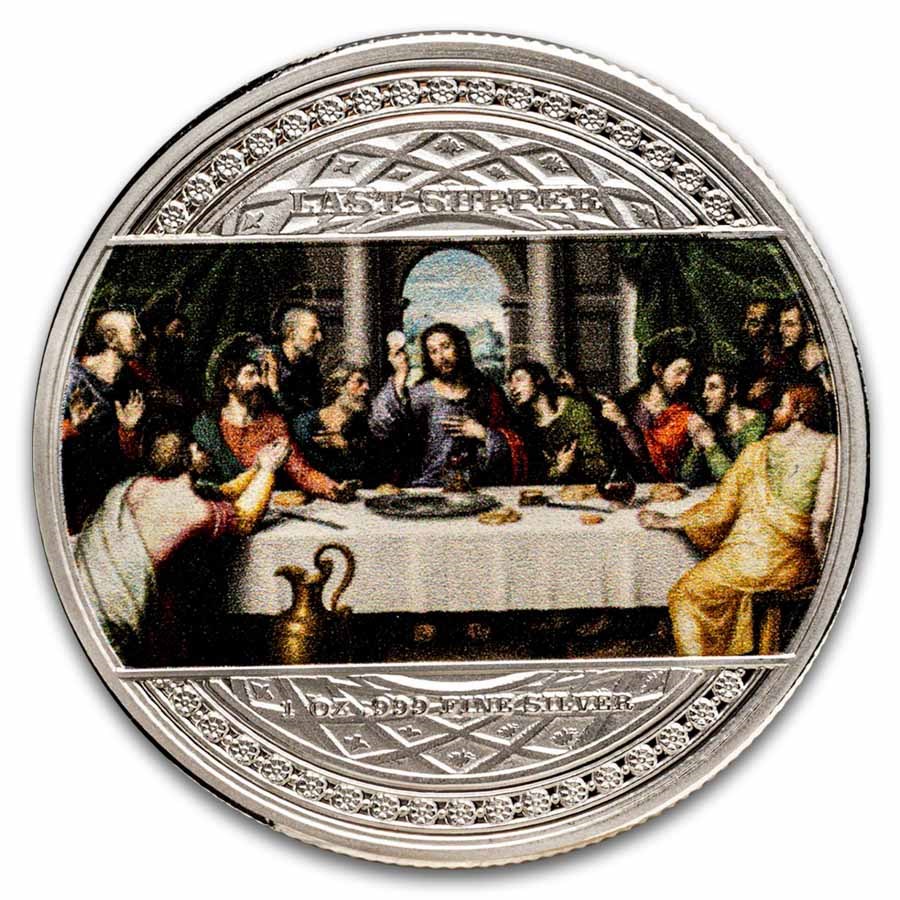 Buy 2025 Cameroon 1 oz Silver Last Supper Colorized | APMEX