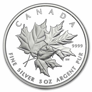 Buy 2025 Canadian 5 oz Silver $50 Triple Maple Leaf | APMEX