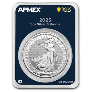 Buy 2025 GB 1 oz Silver Britannia MD Premier + PCGS | APMEX