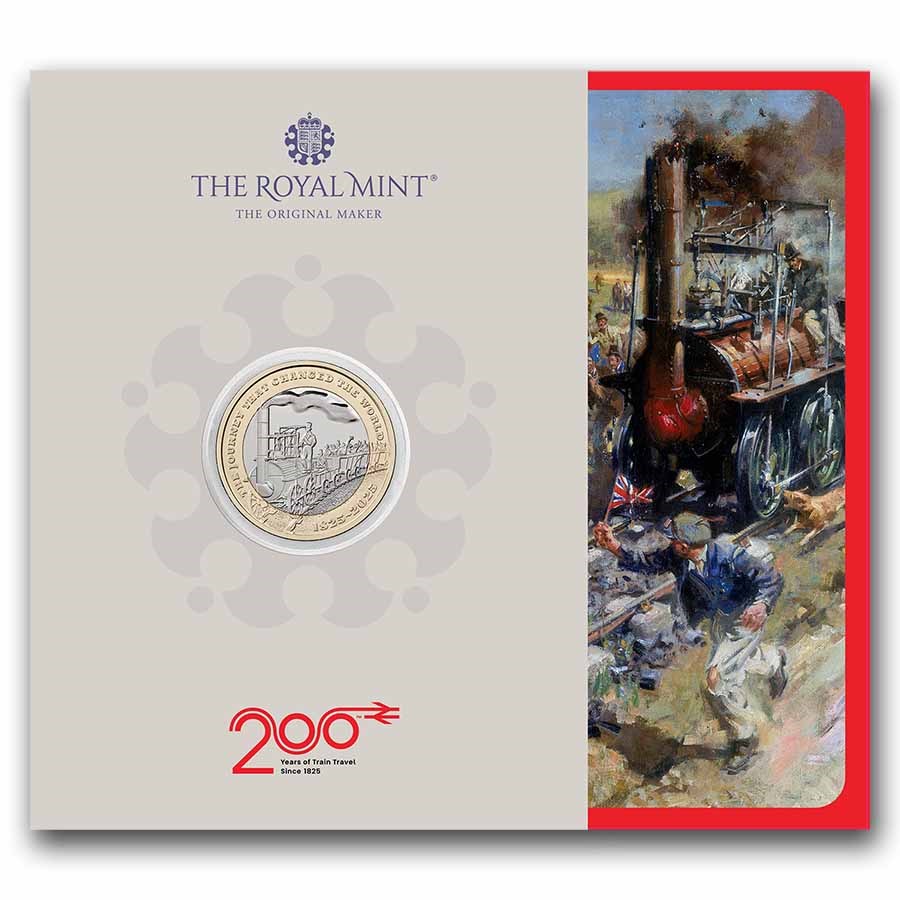 Buy 2025 GB 200 Years Modern Railway BU w/Display Card | APMEX