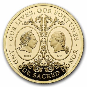 2025 Great Britain The Two Georges 1 oz Gold Prf (Box & COA)