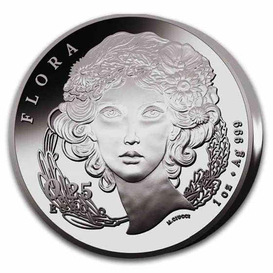 2025 Italy 1 oz Silver Flora and Fauna BU - The Daisy (Abrasions)