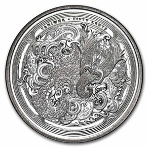 2025 New Zealand 1 oz Silver Dwelling Taniwha: Water BU