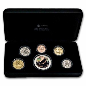 2025 New Zealand 6-Coin 1 oz Silver Currency Proof Set