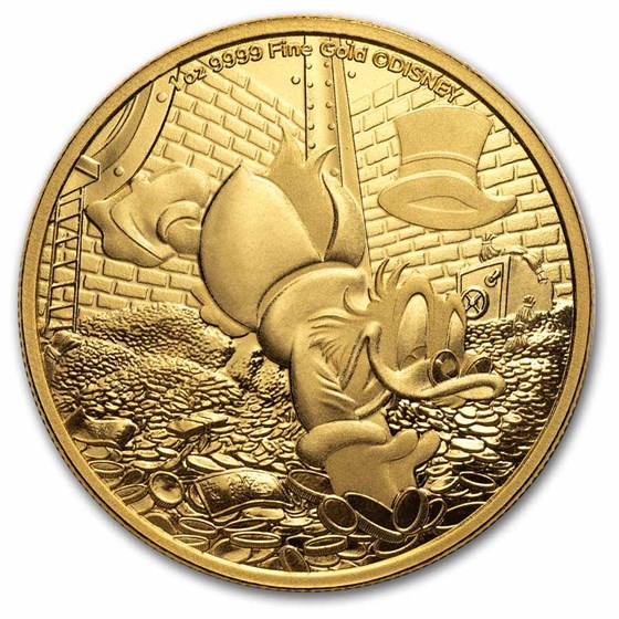Buy 2025 1 oz Gold $250 Disney's Scrooge McDuck TEP | APMEX
