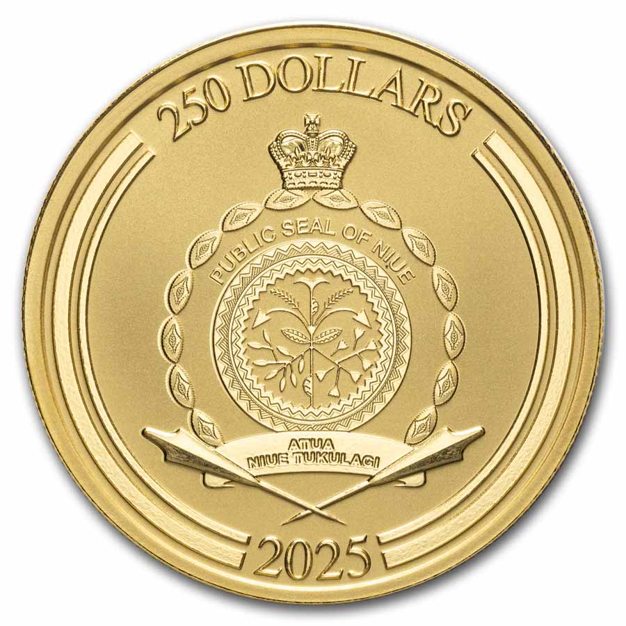APMEX - 2025 Niue 1 oz Gold $250 Star Wars: Luke Skywalker Bullion Coin