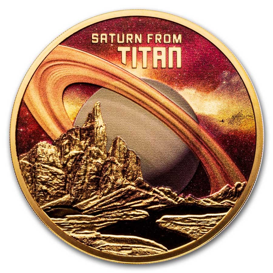 2025 Niue 1 oz Gold Proof Saturn from Titan (w/ Box & COA)