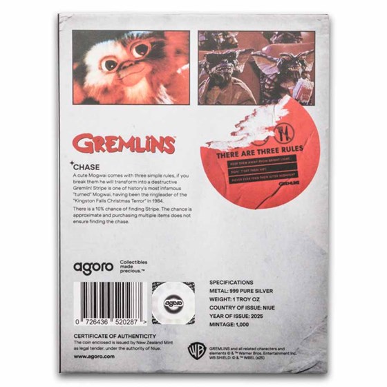Buy 2025 1 oz Silver Warner Bros Gremlins Collectible | APMEX