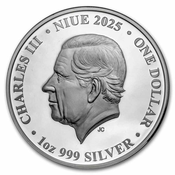 2025 Niue 1 oz Silver Captain Cook The Search for Terra Australis