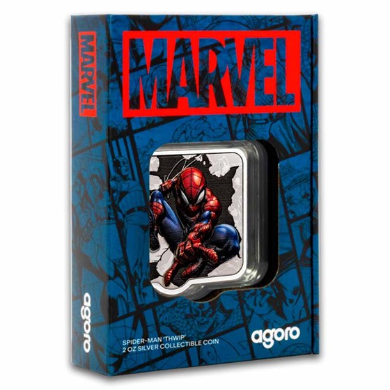 Buy 2025 2 oz Silver Marvel Smash Spider-Man THWIP | APMEX