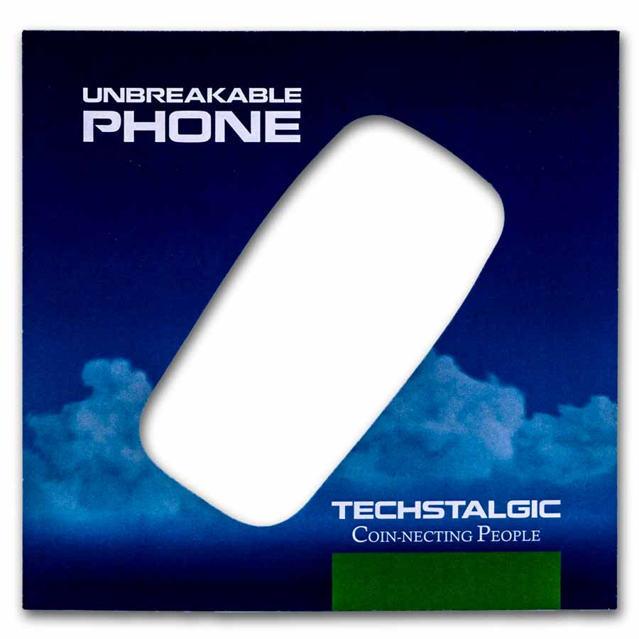 APMEX - 2025 Niue 2 oz Silver TechStalgic; Unbreakable Phone Colorized