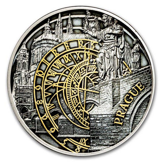 2025 Niue 3 oz Silver Journey Around the World: Prague