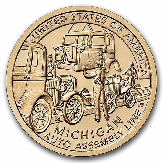 Buy 2025-P Michigan American Innovation $1 Auto Line BU | APMEX