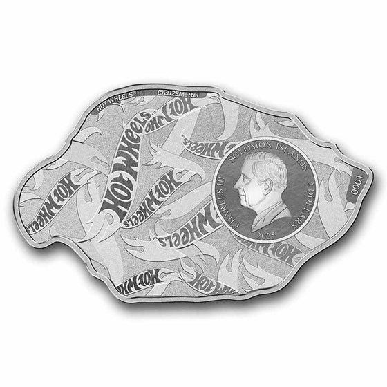 Buy 2025 PAMP 1 oz Silver- Hot Wheels Shaped Color Coin | APMEX