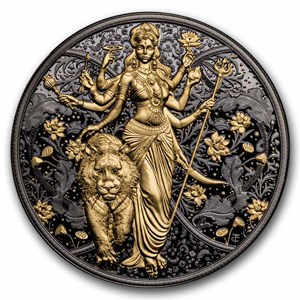 2025 Republic of Cameroon 1 oz Silver Hindu Religion: Durga