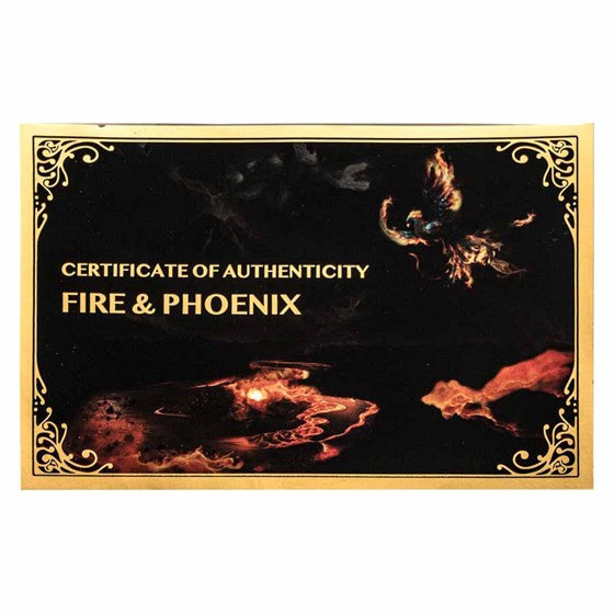 2025 Samoa 1 oz Silver Fire & Phoenix Coin Bar (w/ Box & COA)
