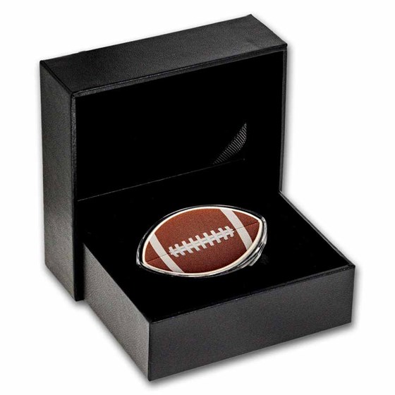 2025 Samoa 2 oz Silver $2 Colorized Dome Shaped Football Coin
