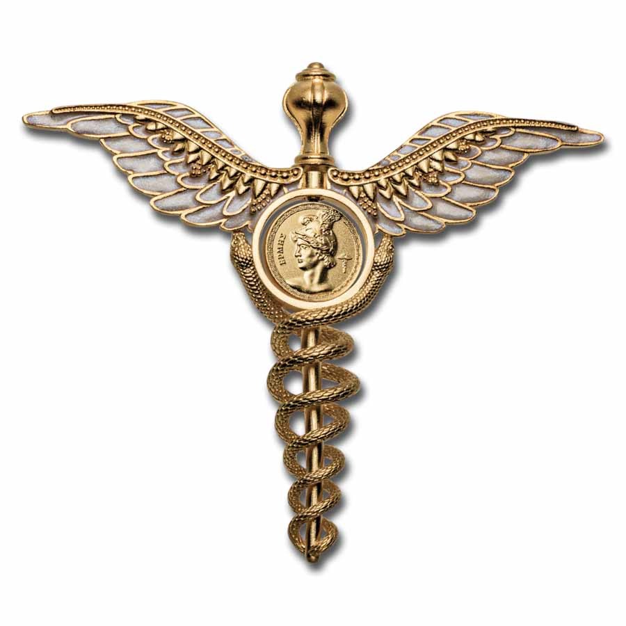 2025 Samoa 2 oz Silver The Staff of Hermes Caduceus Shaped Coin
