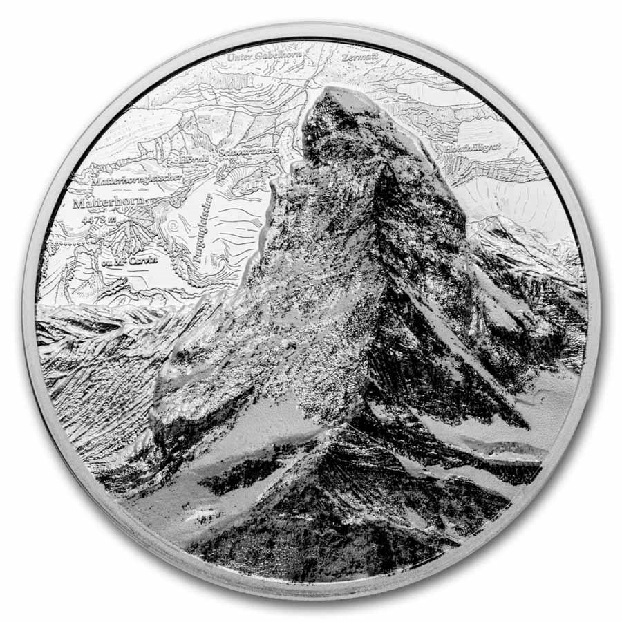 2025 Switzerland 1 oz Silver Matterhorn Proof (w/ Box & COA)