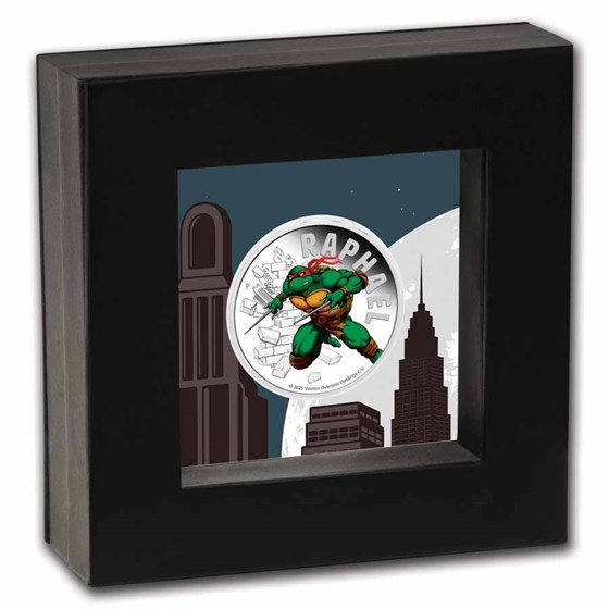 Buy 2025 TUV 1 oz Silver Colorized TMNT Raphael Proof | APMEX