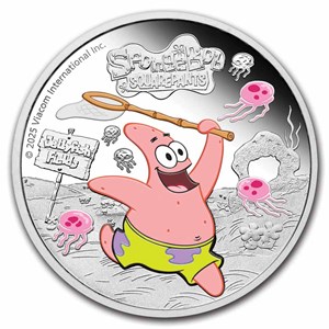 2025 TUV 1 oz Silver SpongeBob SquarePants Patrick Colorized PF