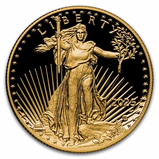 2025-W 1/2 oz Proof American Gold Eagle (w/Box & COA)