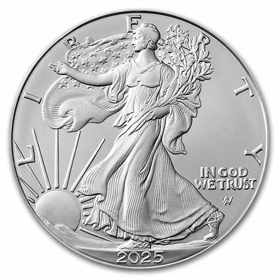 2025-W Burnished Silver Eagle SP-69 PCGS (FirstStrike®)