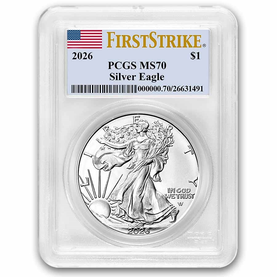 Buy 2026 Silver Eagle MS-70 PCGS FirstStrike | APMEX