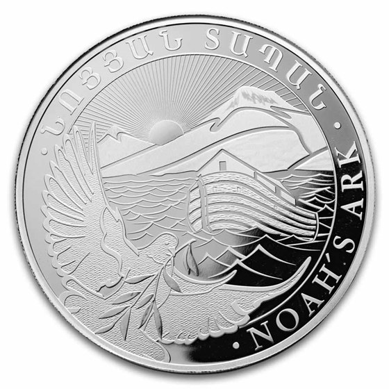 2026 Armenia 10 oz Silver 5000 Drams Noah’s Ark BU