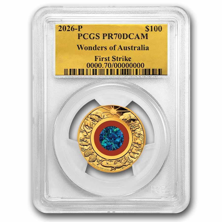 Buy 2026 1 oz Gold Wonders of Australia Opal PR-70 | APMEX
