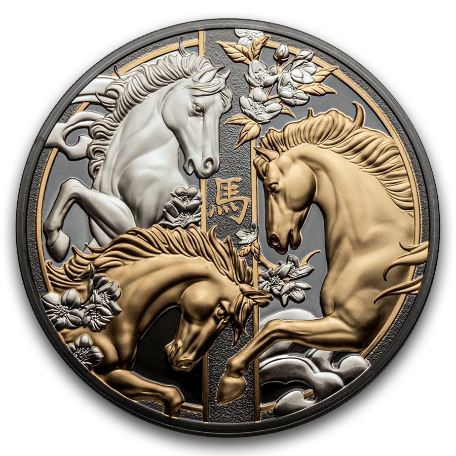 Buy 2026 Niue 5 oz Silver Lunar Horse Black Proof | APMEX