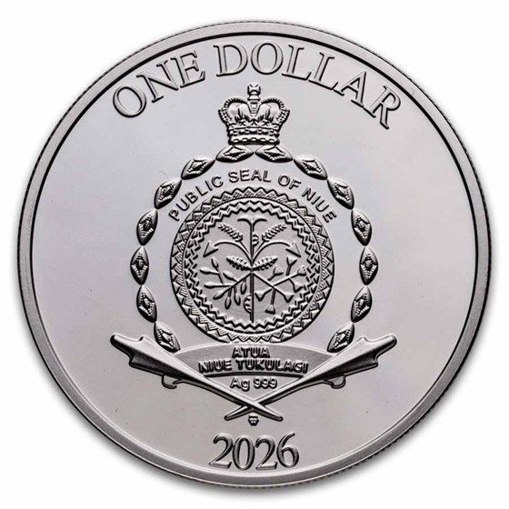 2026 Niue Silver Year of the Horse Lucky Number 7 Proof