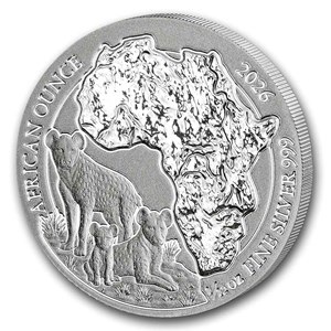 Buy 2026 Rwanda 1/12 oz Silver Spotted Hyena BU | APMEX