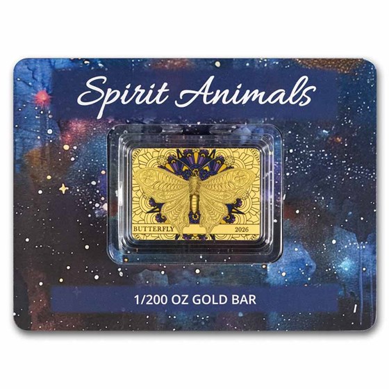 Buy 2026 Samoa 1/200 oz Gold Spirit Animals Butterfly | APMEX
