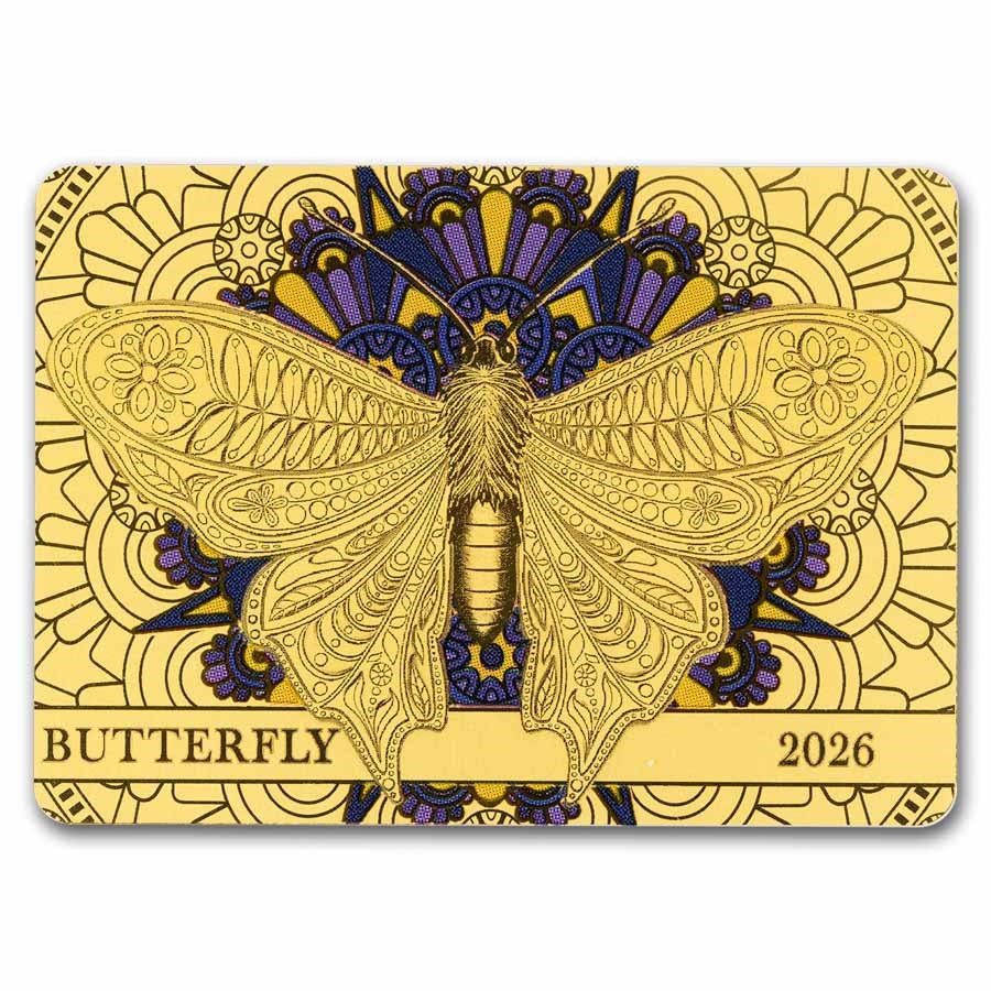 Buy 2026 Samoa 1/200 oz Gold Spirit Animals Butterfly | APMEX