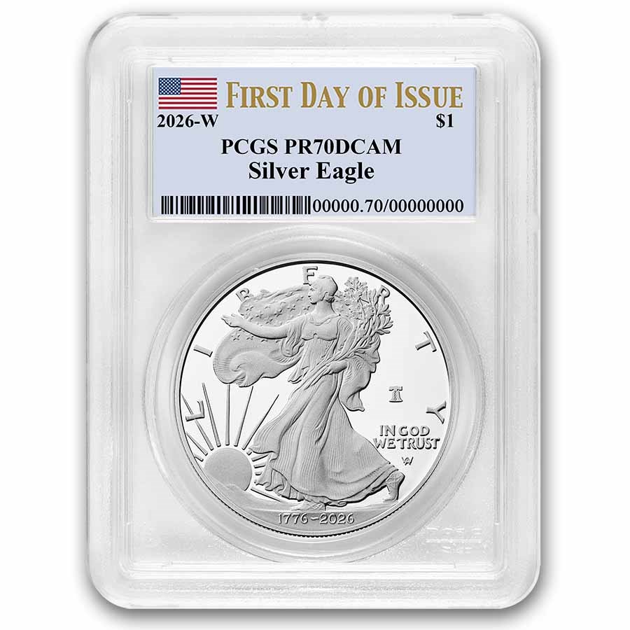 Buy 2026-W 1 oz Silver Eagle PR-70 (FDI, Dual Date) | APMEX