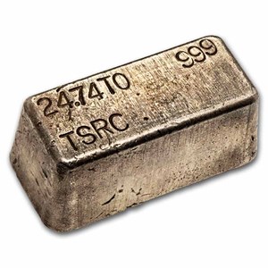 24.74 oz Silver Bar - Vintage Tri-State Refining Corp (TSRC)