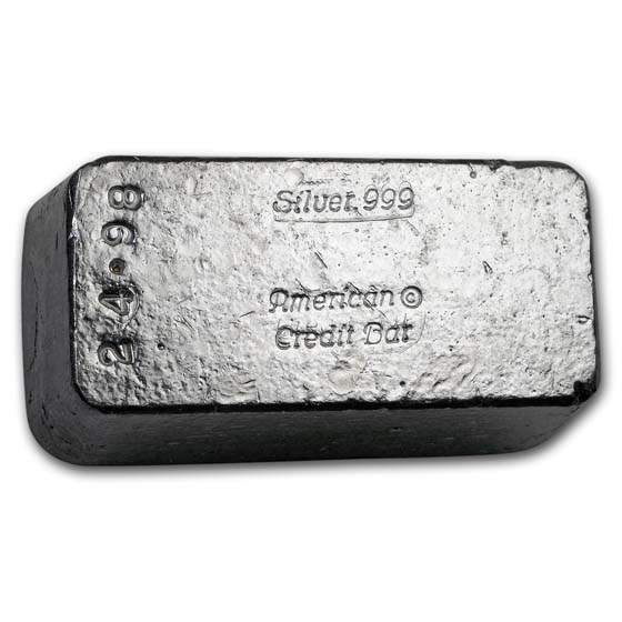Buy 24.98 oz Silver Bar - American Credit Bar | APMEX