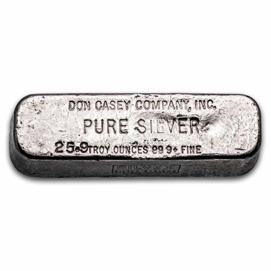 Buy 25.90 oz Silver Don Casey Company Bar | APMEX