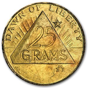 Buy 25 gram Gold Round - Dawn of Liberty Gold | APMEX