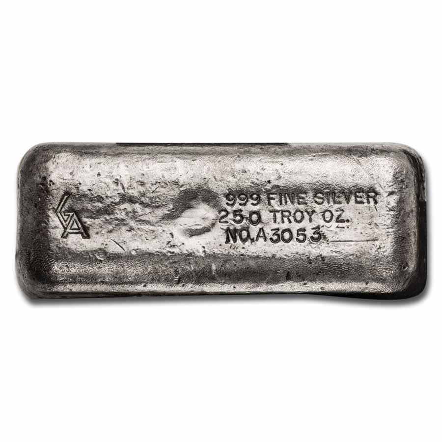 Buy 25 oz Silver Bar - Golden Analytical | APMEX