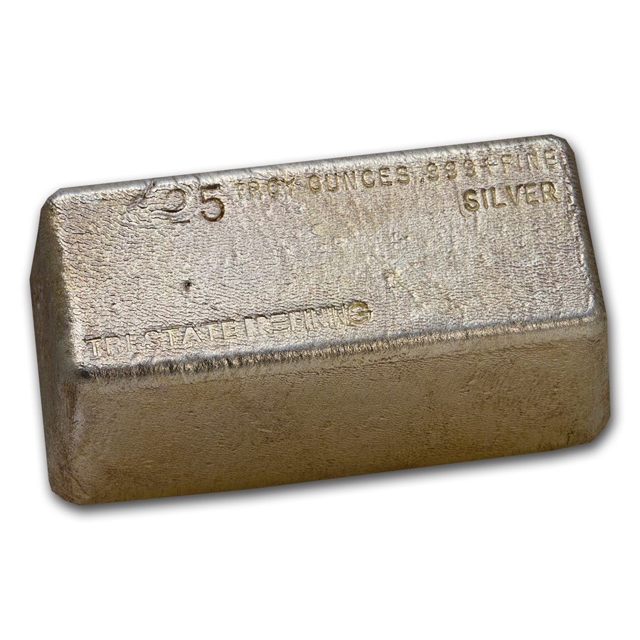 Buy 25 oz Silver Bar - Tri State Refining | APMEX