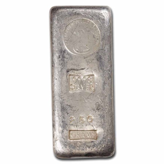Buy 250 gram Silver Bar - Kalgoorlie Bullion Exchange (Large Serial ...