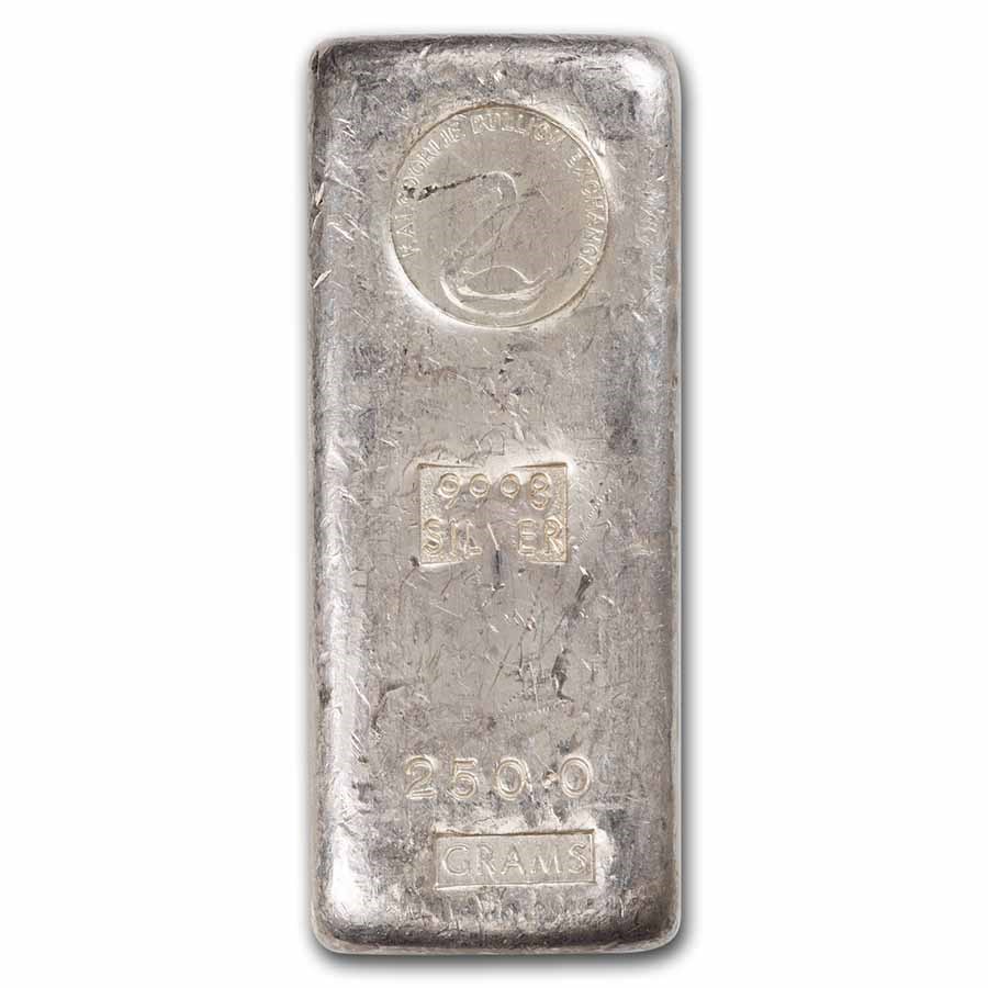 Buy 250 gram Silver Bar - Kalgoorlie Bullion Exchange (Small Serial ...