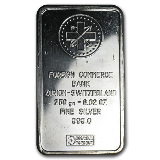 Buy 250 gram Silver Bar - Zurich, Switzerland | APMEX
