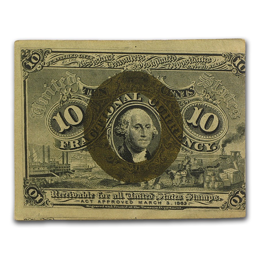 Buy 2nd Issue Fractional Currency 10 Cents AU (FR#1244) | APMEX